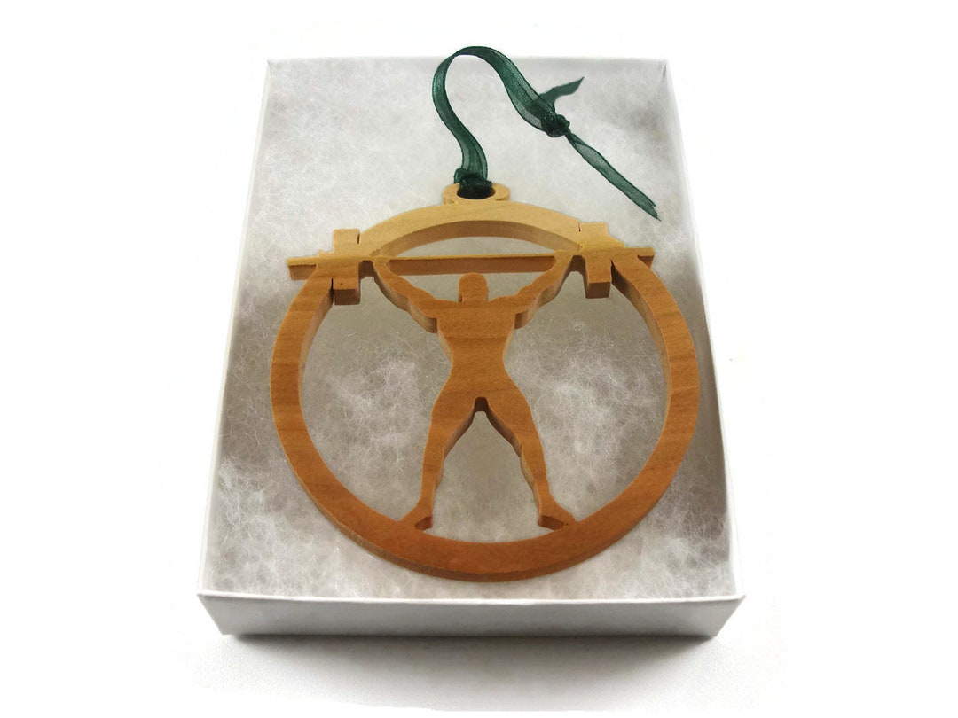 Body Builder Weight Lifting Christmas Ornament Handmade by Kevskrafts ...
