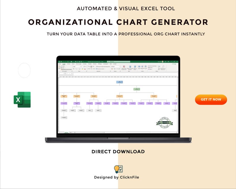 Excel HR Visual Bundle | Photo Directory and Org Chart Generator ...