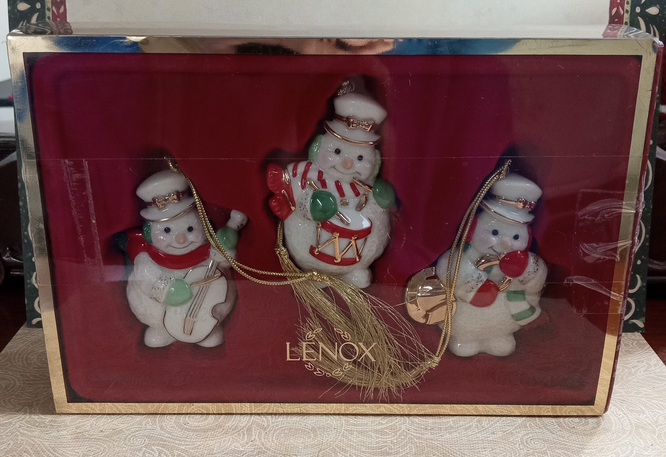 Vintage Christmas Lenox Box Set of 3 Snowmen - Etsy