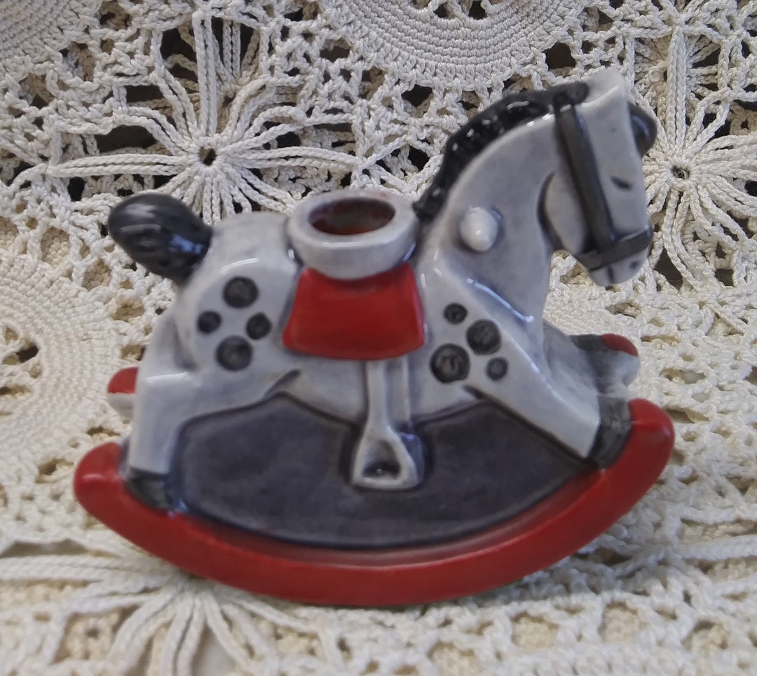 Vintage Goebel Rocking Horse Candle Holder - Etsy