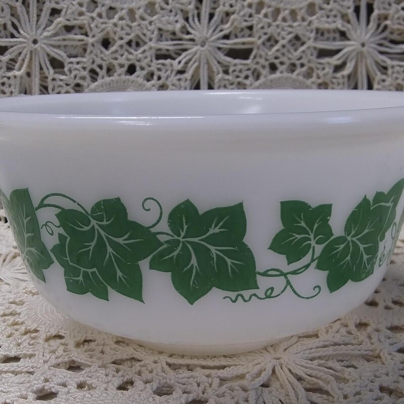 Hazel Atlas Bowls Ivy - Etsy