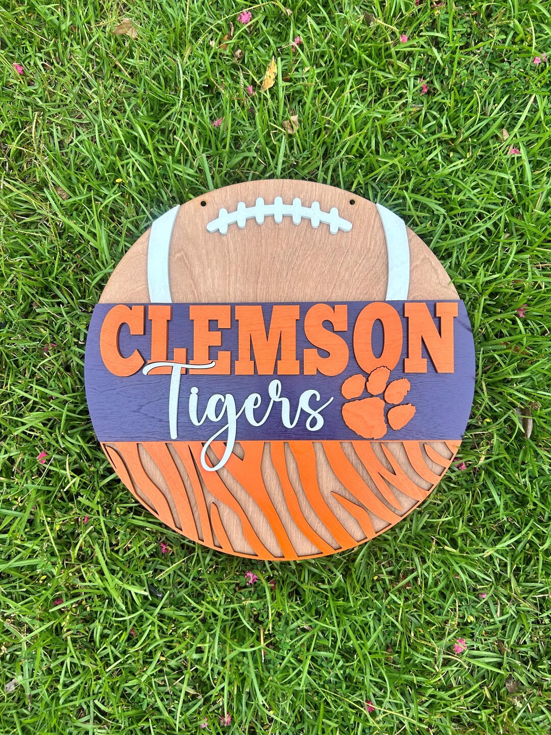 Clemson Tigers Door Hanger - Etsy