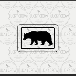 BEAR SILHOUETTE FILE, Svg, Dxf, Laser Cut Files, Engraving Files, Xtool ...