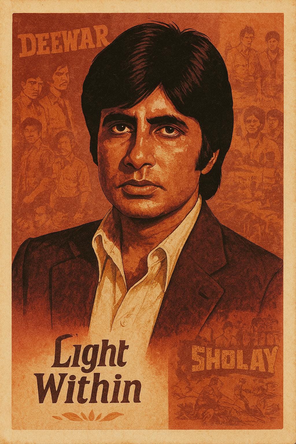Amitabh Bachchan Wall Art – Retro Bollywood Printable, Vintage India ...