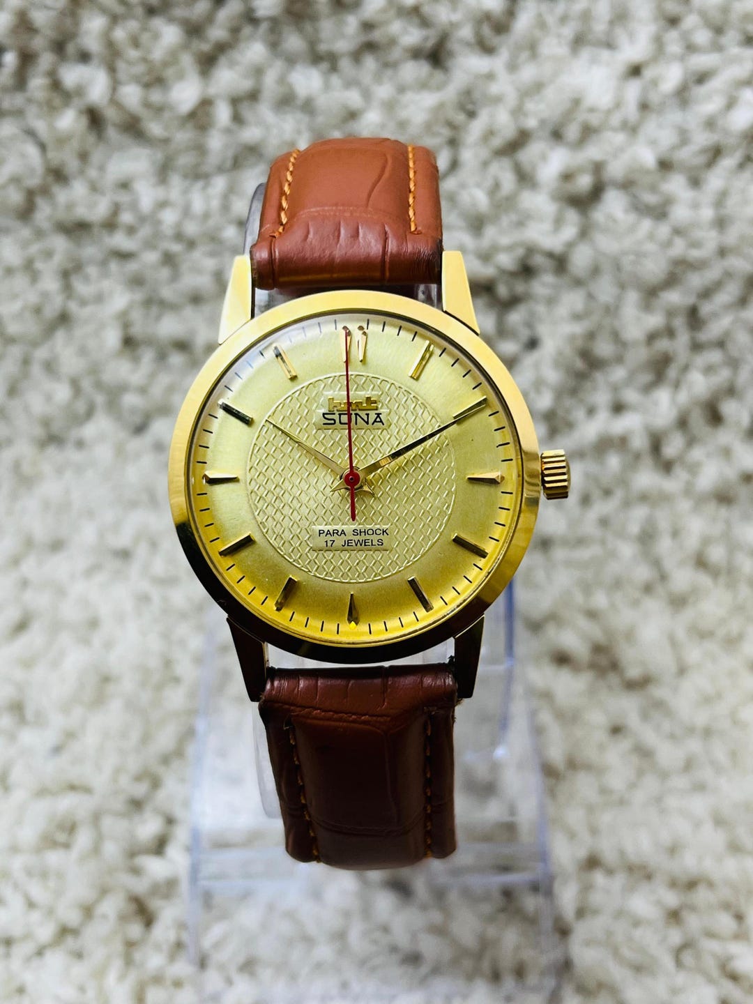 Vintage HMT Sona Golden Dial Manual-winding Mechanical Wrist Watch for ...