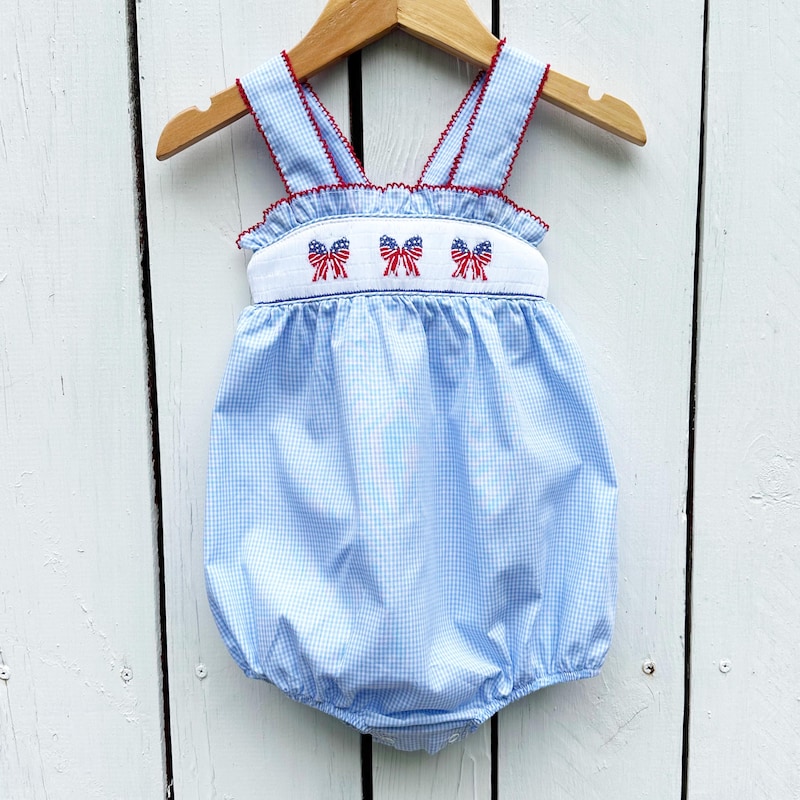 Red Smock Onesie - Etsy