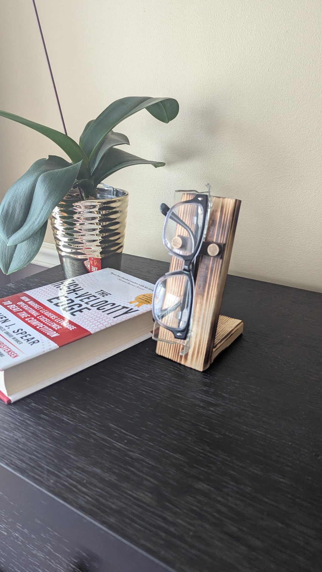 Handcrafted Wooden Eyeglasses Stand - Etsy