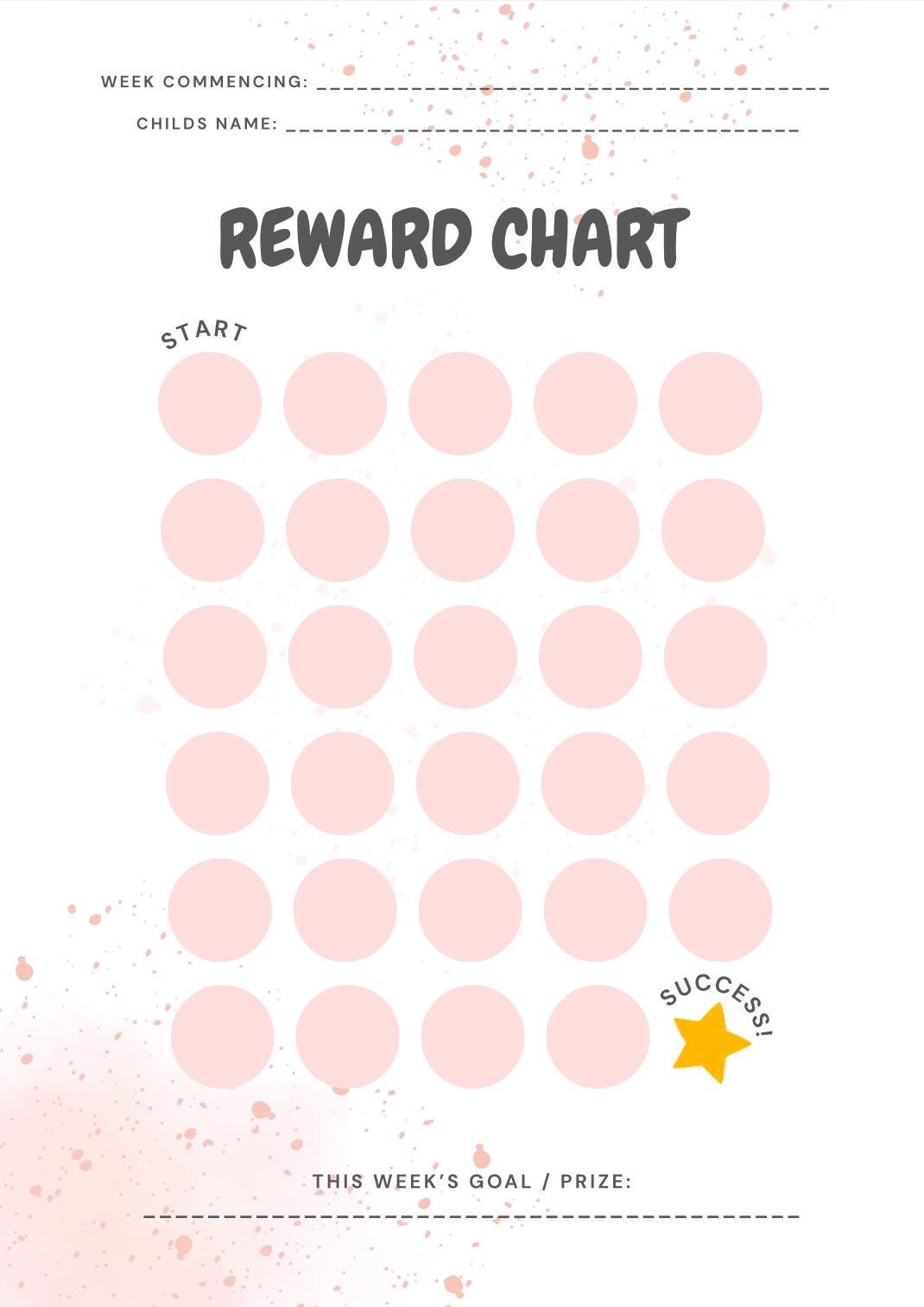 Printable Children’s Reward Chart - Etsy