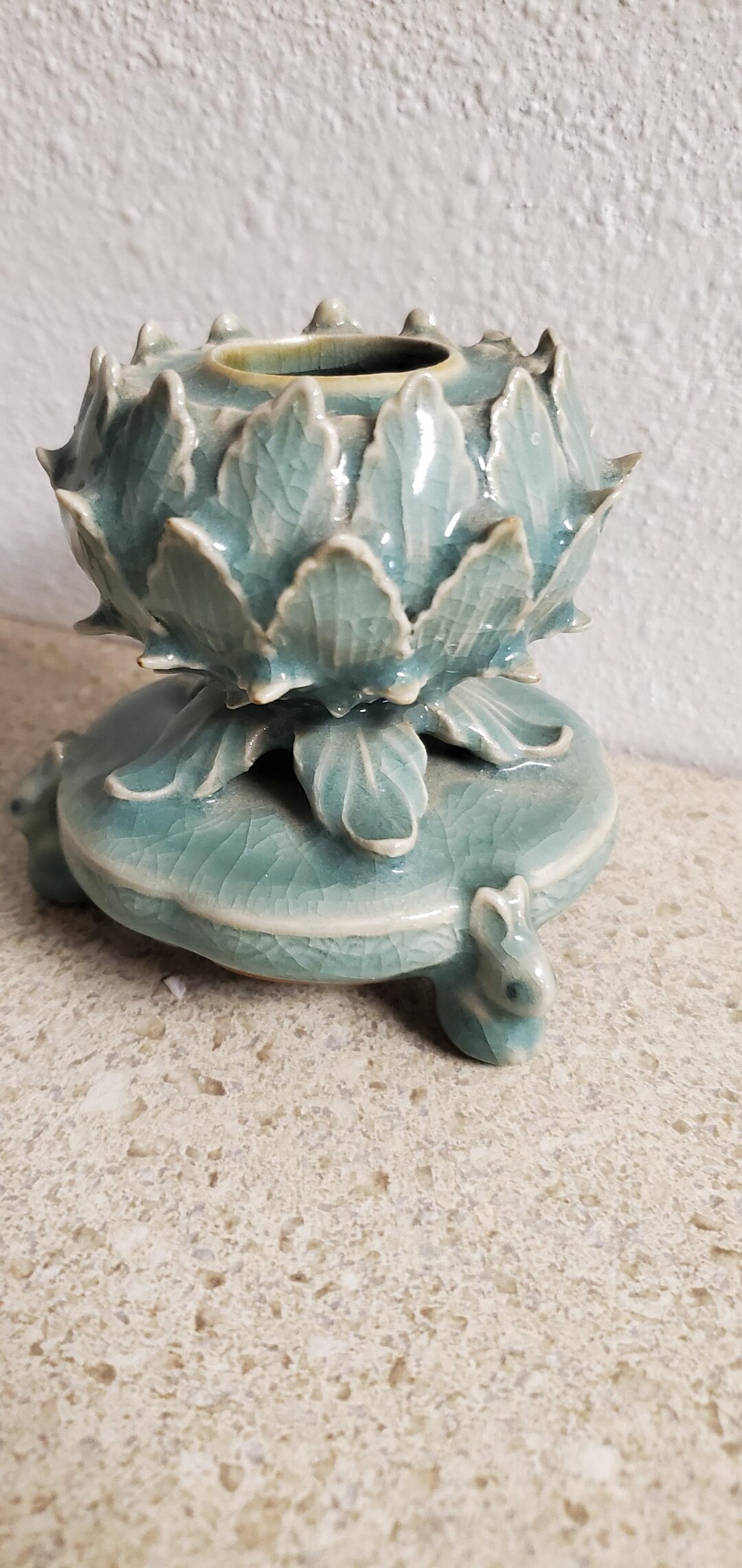 Lotus Pottery, Beautiful Color and Detail! - Etsy