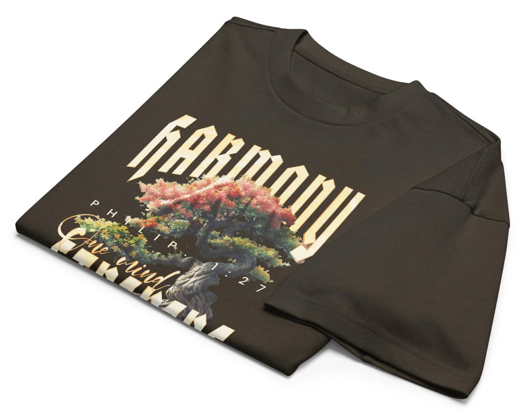 Bonsai Men’s Box Tee | Christian KJV Bible Inspired | Cotton Heritage ...
