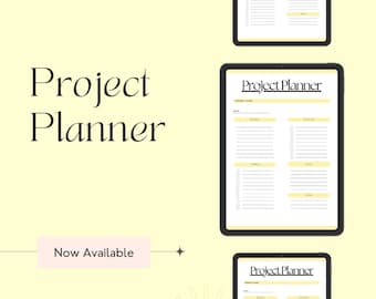 Project Planner: Printable Productivity Organizer, Goal Setting Tracker (digital Download PDF ...