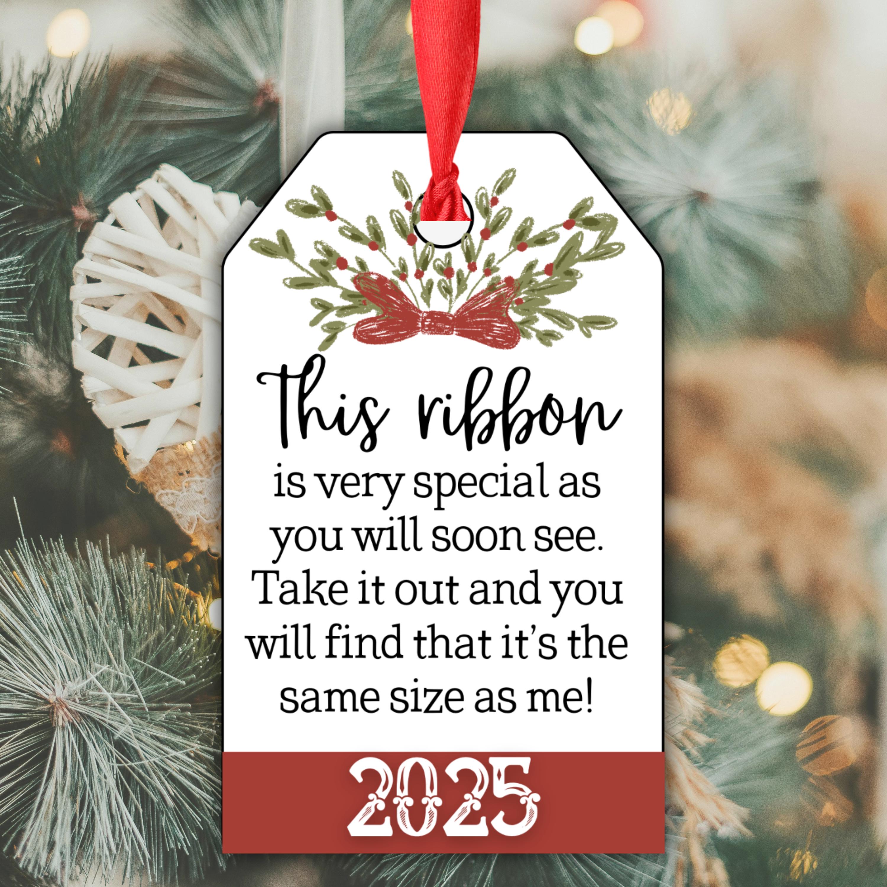 Height Keepsake Ornament Tag: Ribbon Ornament (digital Download) - Etsy