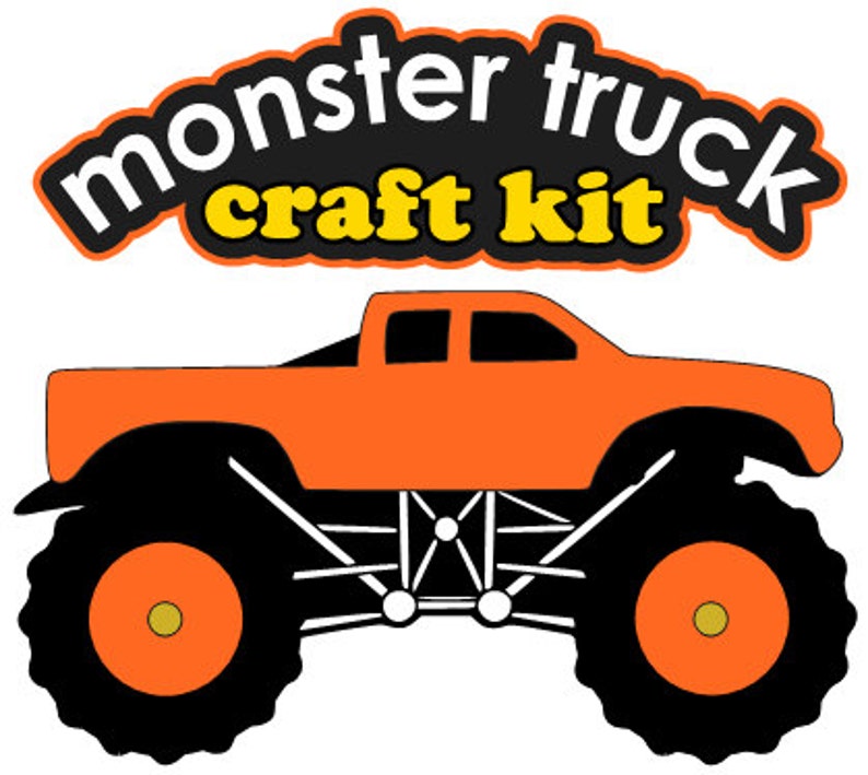 Monster Truck Craft Kit For Kids Birthday Party Favor Etsy monster-truck-craft-kit-for-kids-birthday-party-favor-etsy