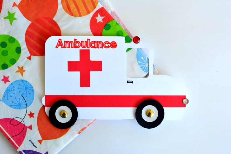 Ambulance Vehicle Kids Craft Kit Set of 10 Use as a Party | Etsy