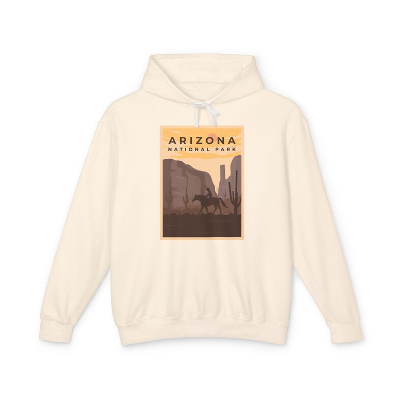 Arizona National Park Vintage Desert Poster Hoodie | Southwestern ...