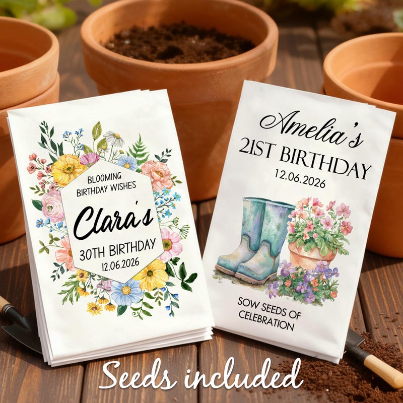 Seed Birthday Cards - Etsy