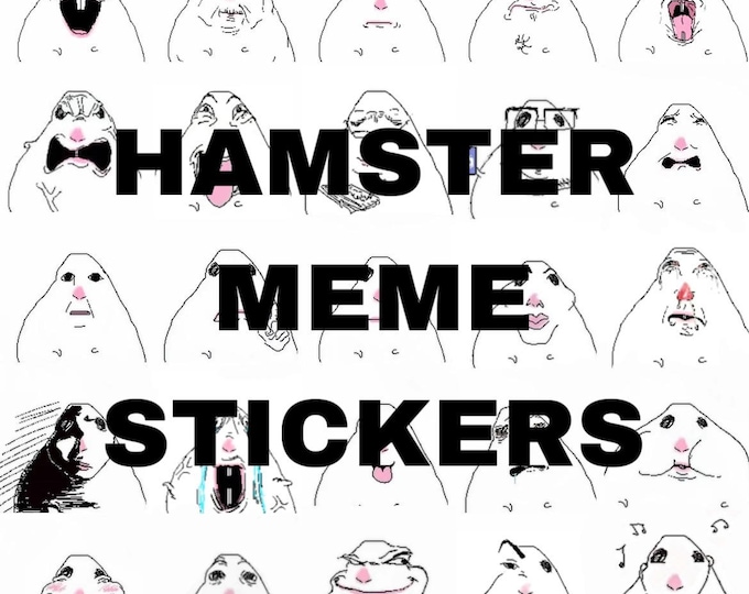 Hamster Meme by Almarts27 Glossy (waterproof) Stickers VERSION 1 - Etsy