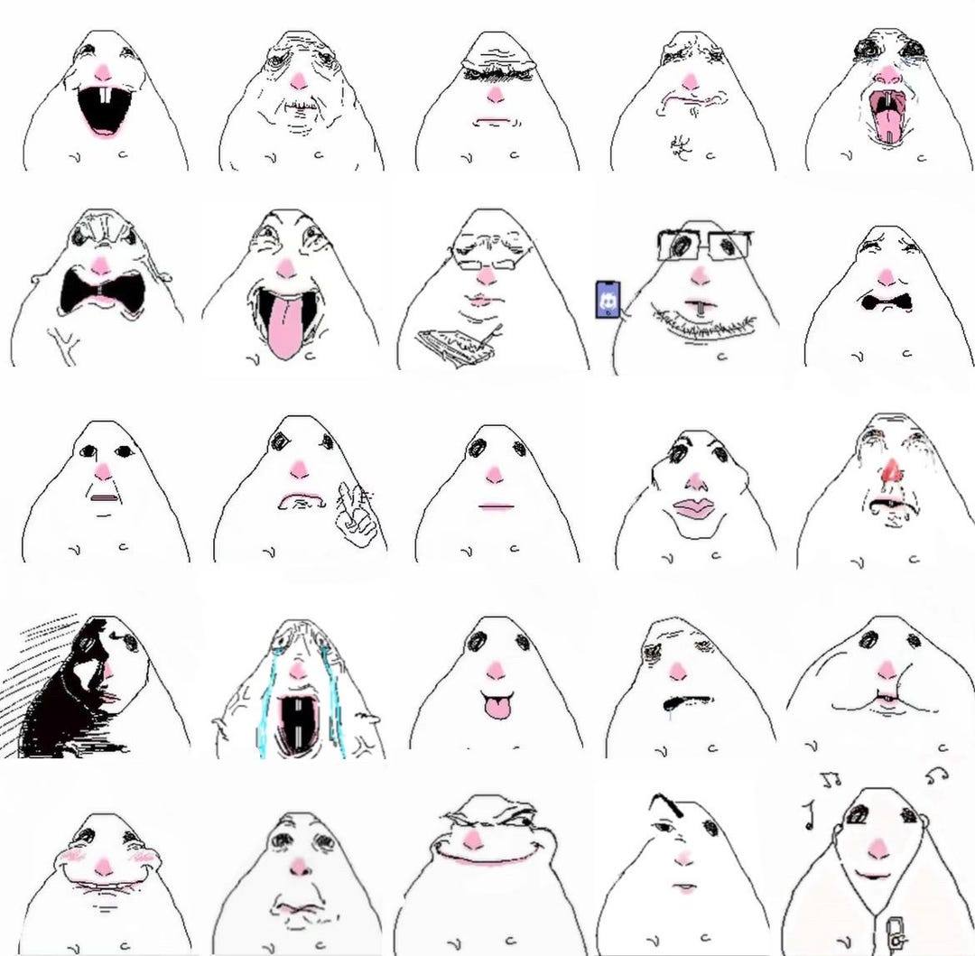 Hamster Meme by Almarts27 Glossy (waterproof) Stickers VERSION 1 - Etsy