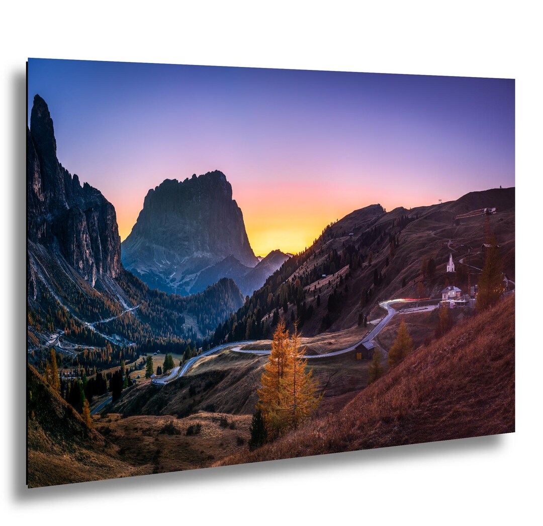 Selva Val Gardena Sunset Fine Art Print, Fall Colors in the Dolomites ...