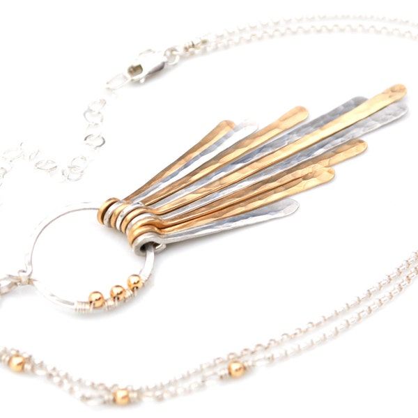 Metal Fringe Necklace - Etsy