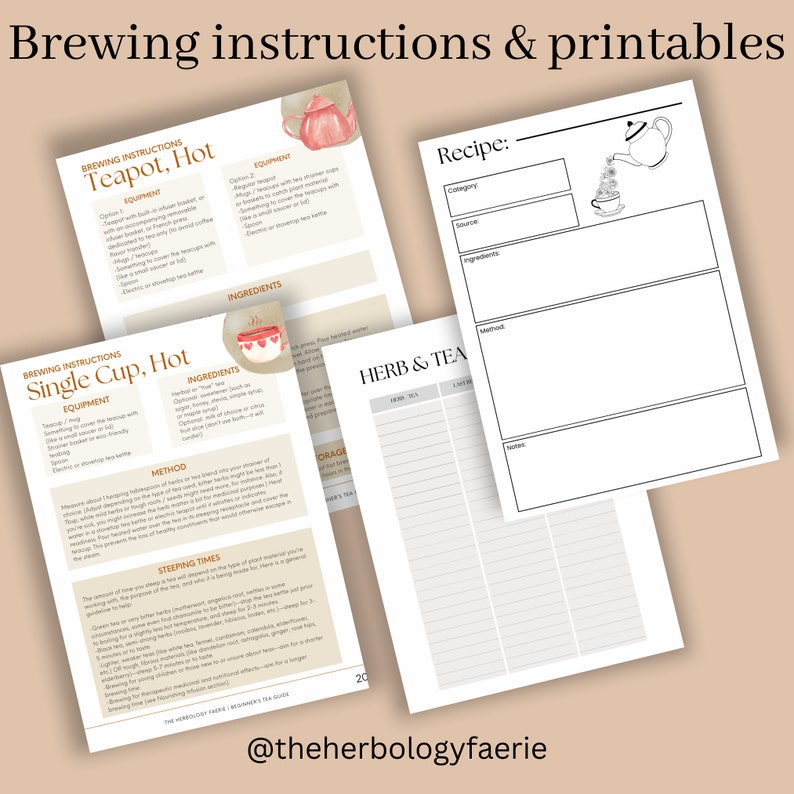 Beginner’s Tea Guide | Ebook PDF | by the Herbology Faerie | Digital ...