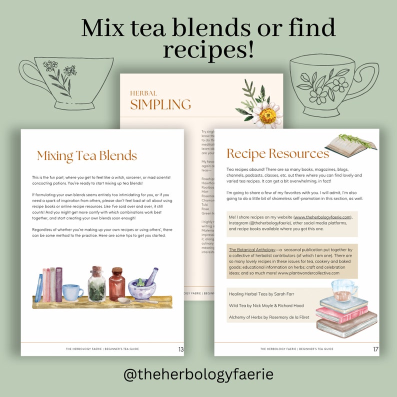 Beginner’s Tea Guide | Ebook PDF | by the Herbology Faerie | Digital ...