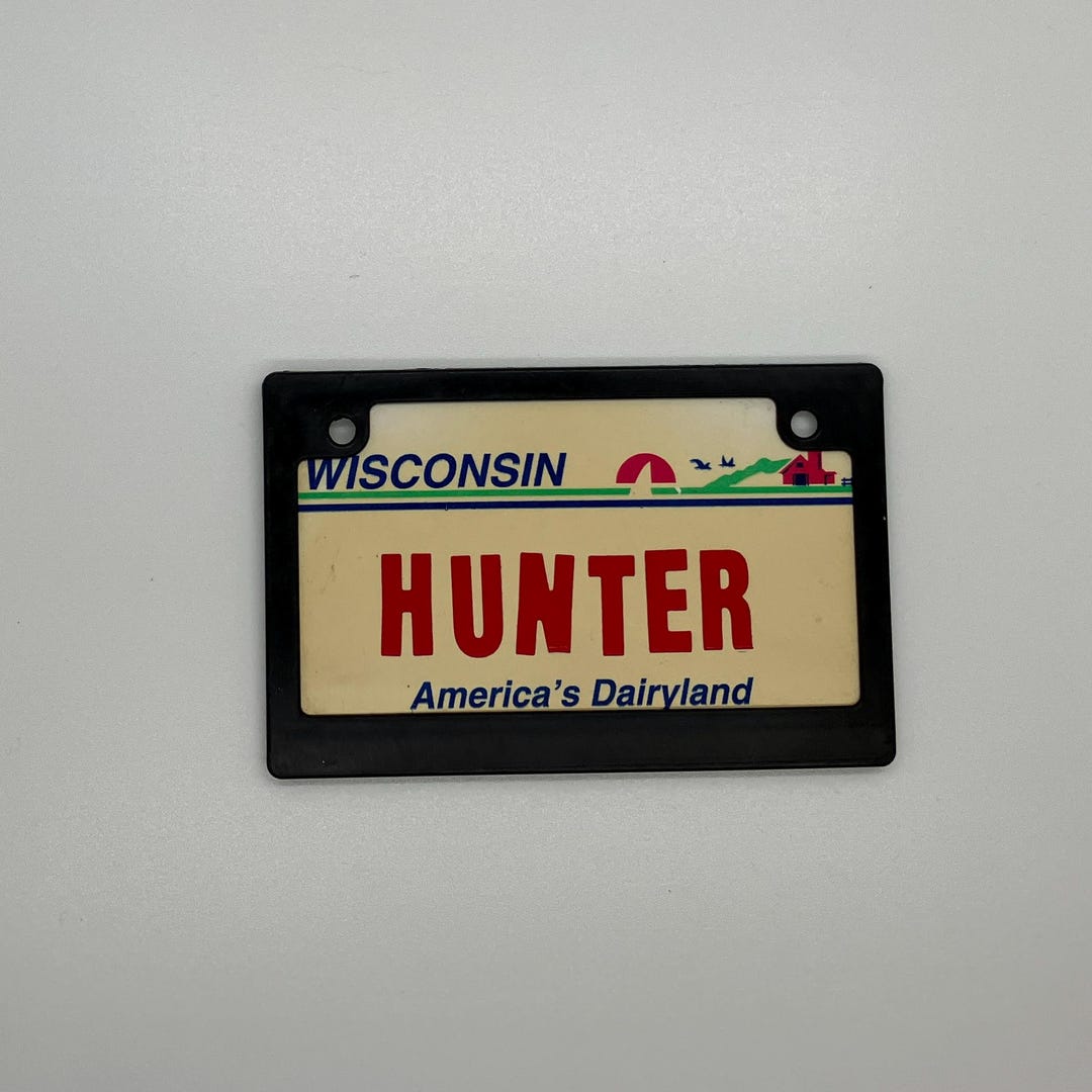 Honk for Hunter - VTG Vanity Bike License Plate - Etsy