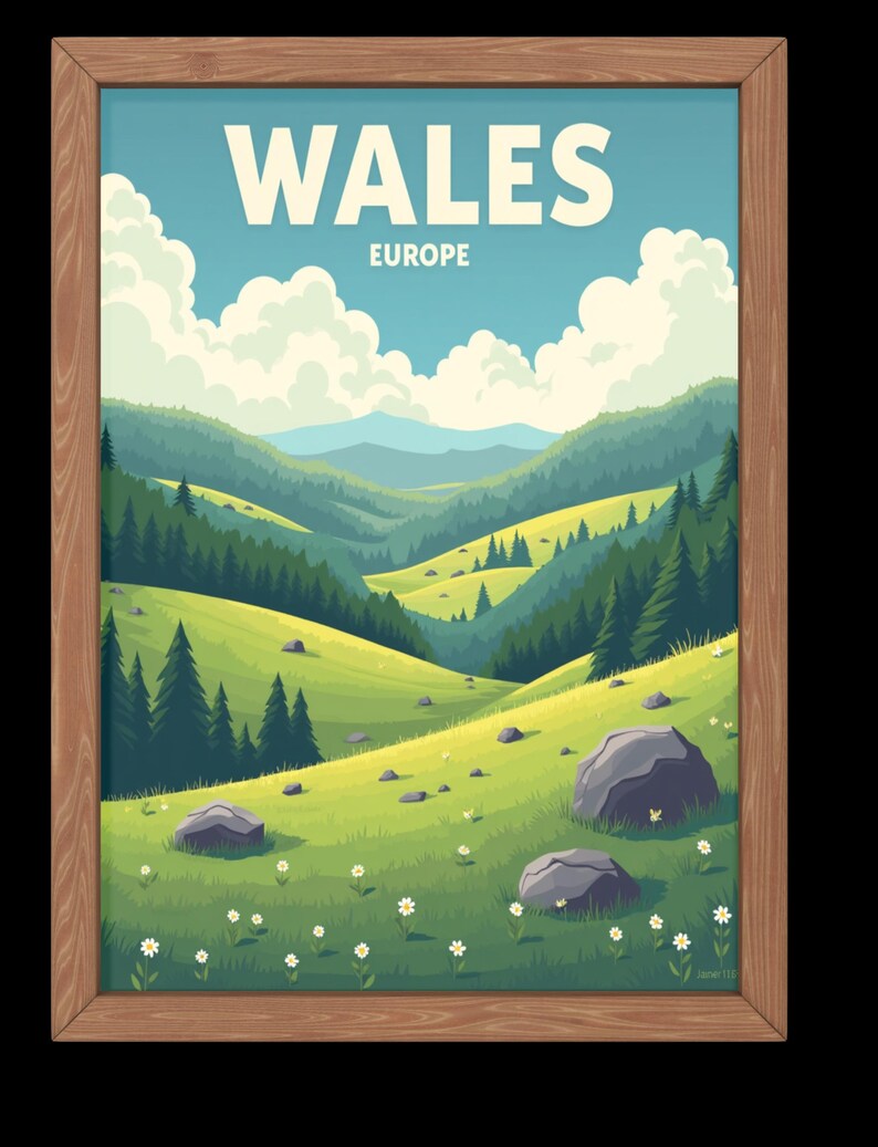 Wales Travel Print - Europe, Europe Poster, Wales Poster, Travel Wall ...