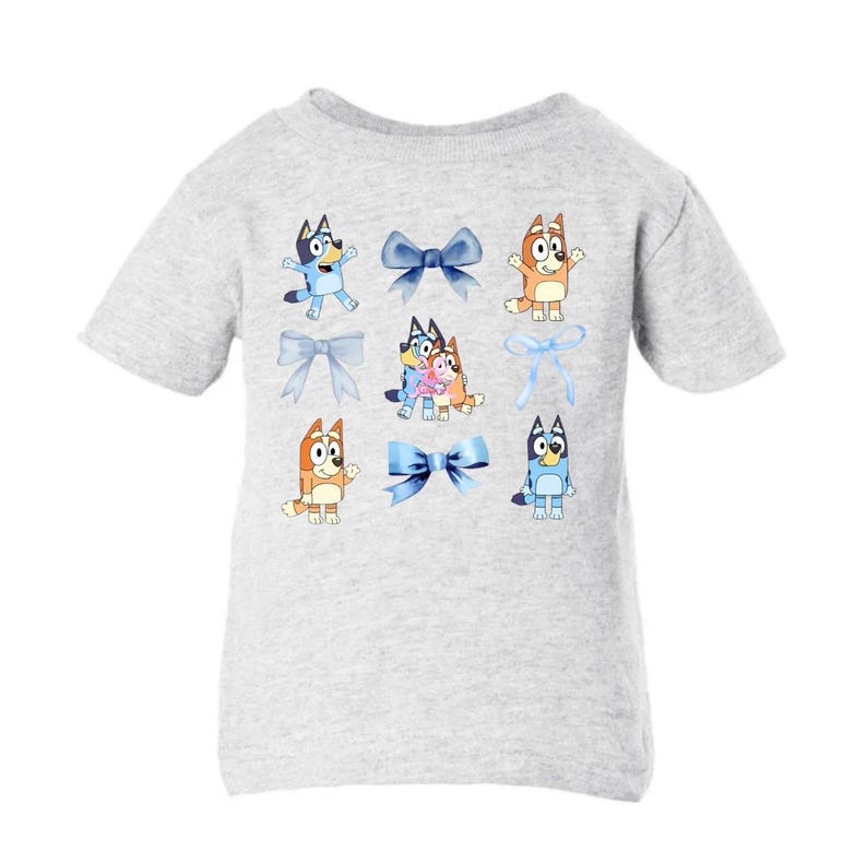 Bluey and Bingo Coquette Bow PNG | Little Kid Bluey PNG | PNG Shirt ...