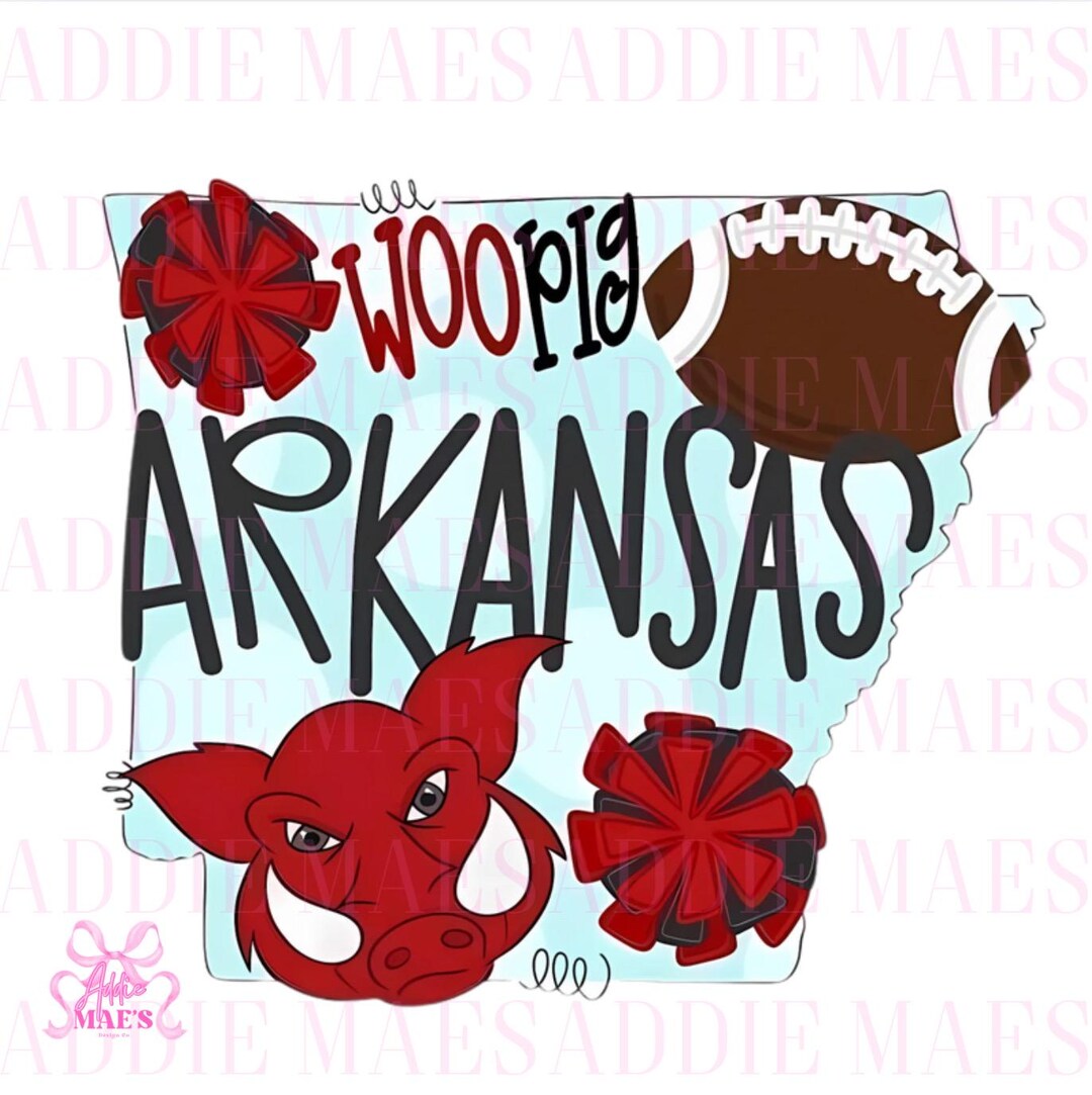 Arkansas Razorbacks Woo Pig Game Day PNG | Razorbacks PNG | PNG Design ...