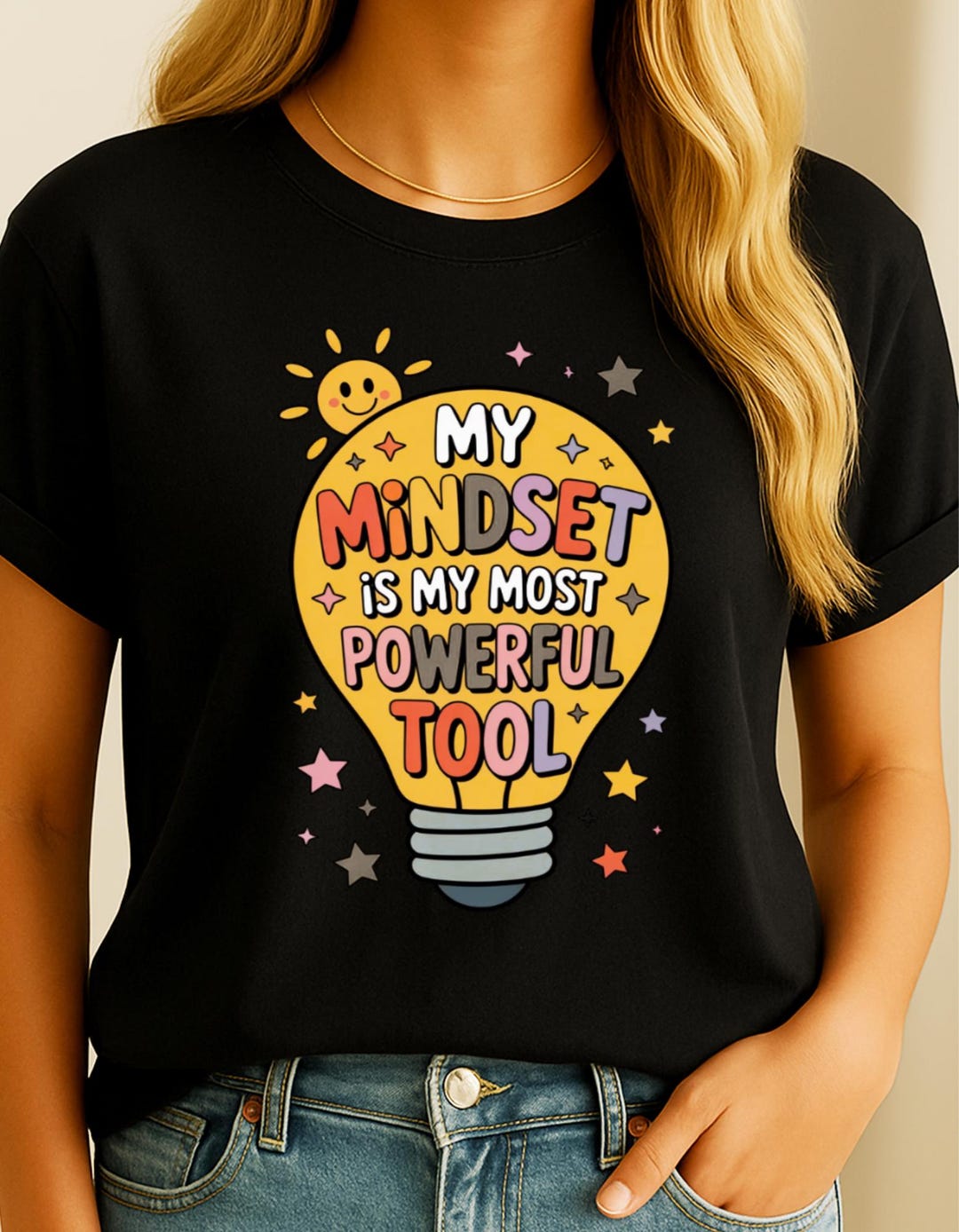 Inspirational Light Bulb PNG: Positive Mindset DIY Design (digital ...