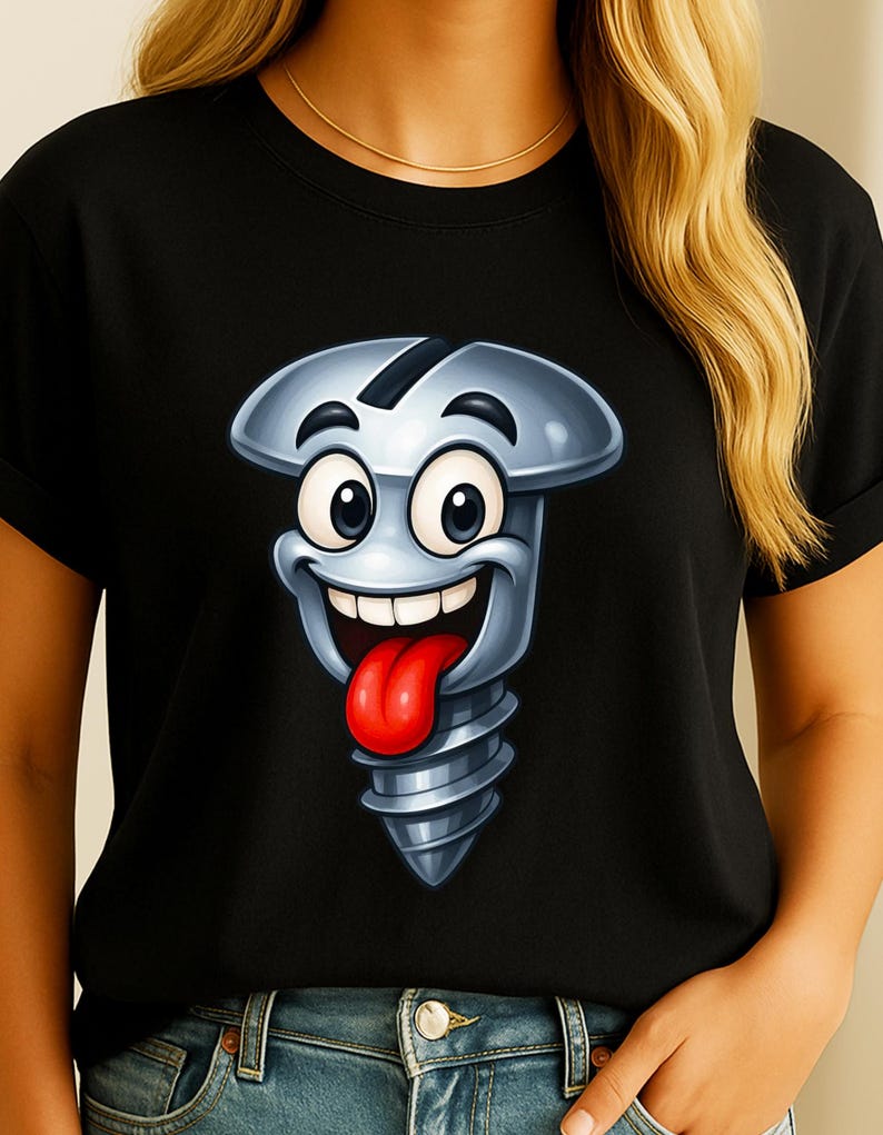 Funny Screw Mascot PNG: Comic Hardware Clipart (300 DPI) - Etsy