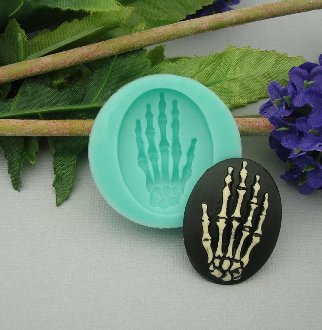 Silicon Mold Hand Bones Cameo Flexible for Crafts, Jewelry, Resin ...