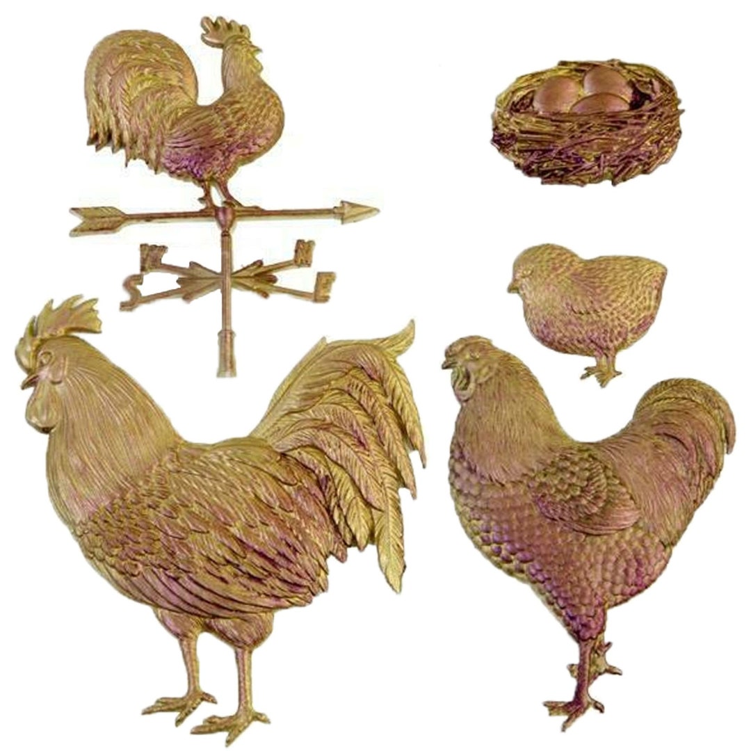 Rooster & Chick Silicone Mold Fondant Mould Cake Decorating Tool for ...