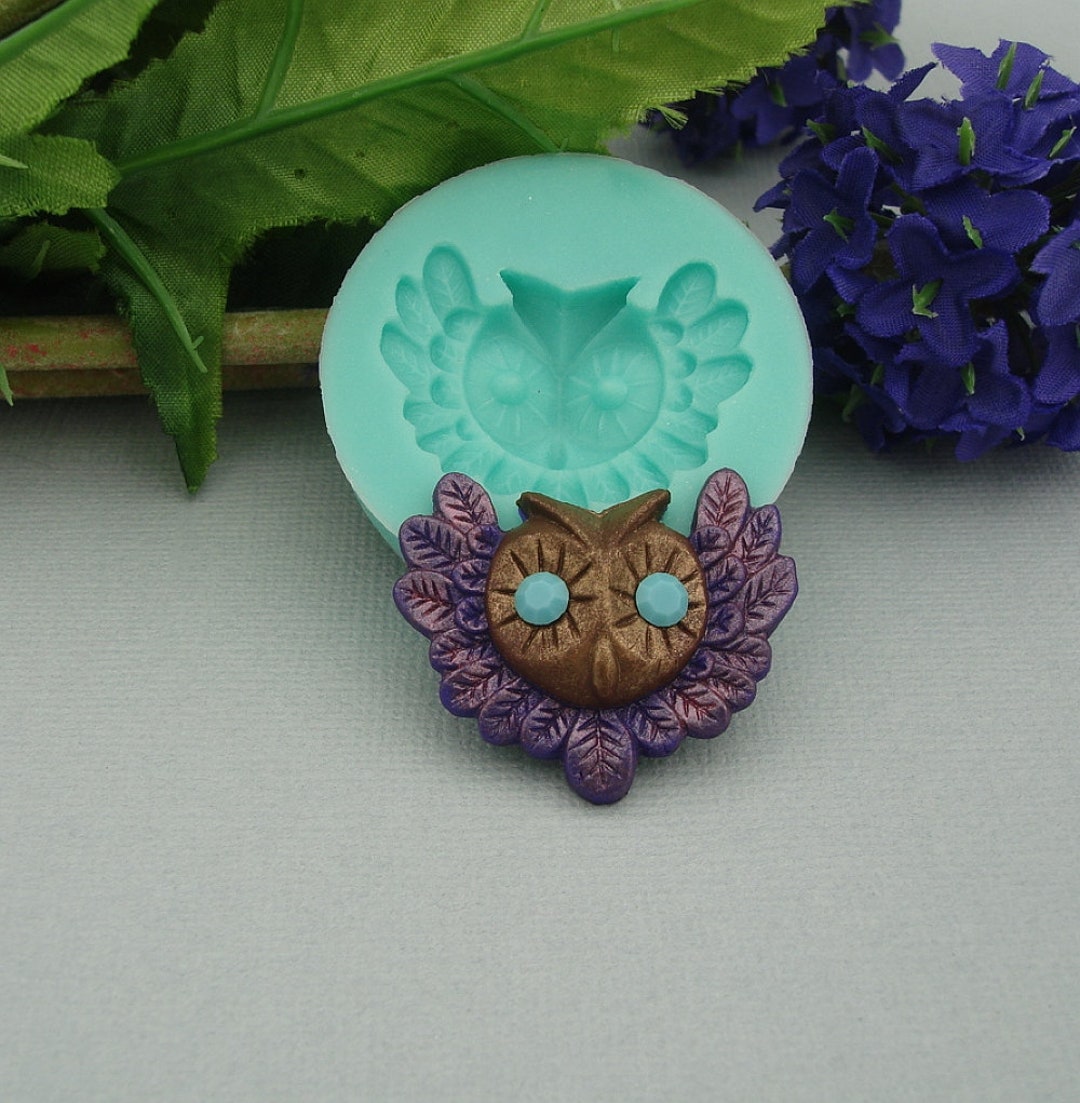 Silicone Mold Owl Head Flexible for Crafts, Jewelry, Resin ...