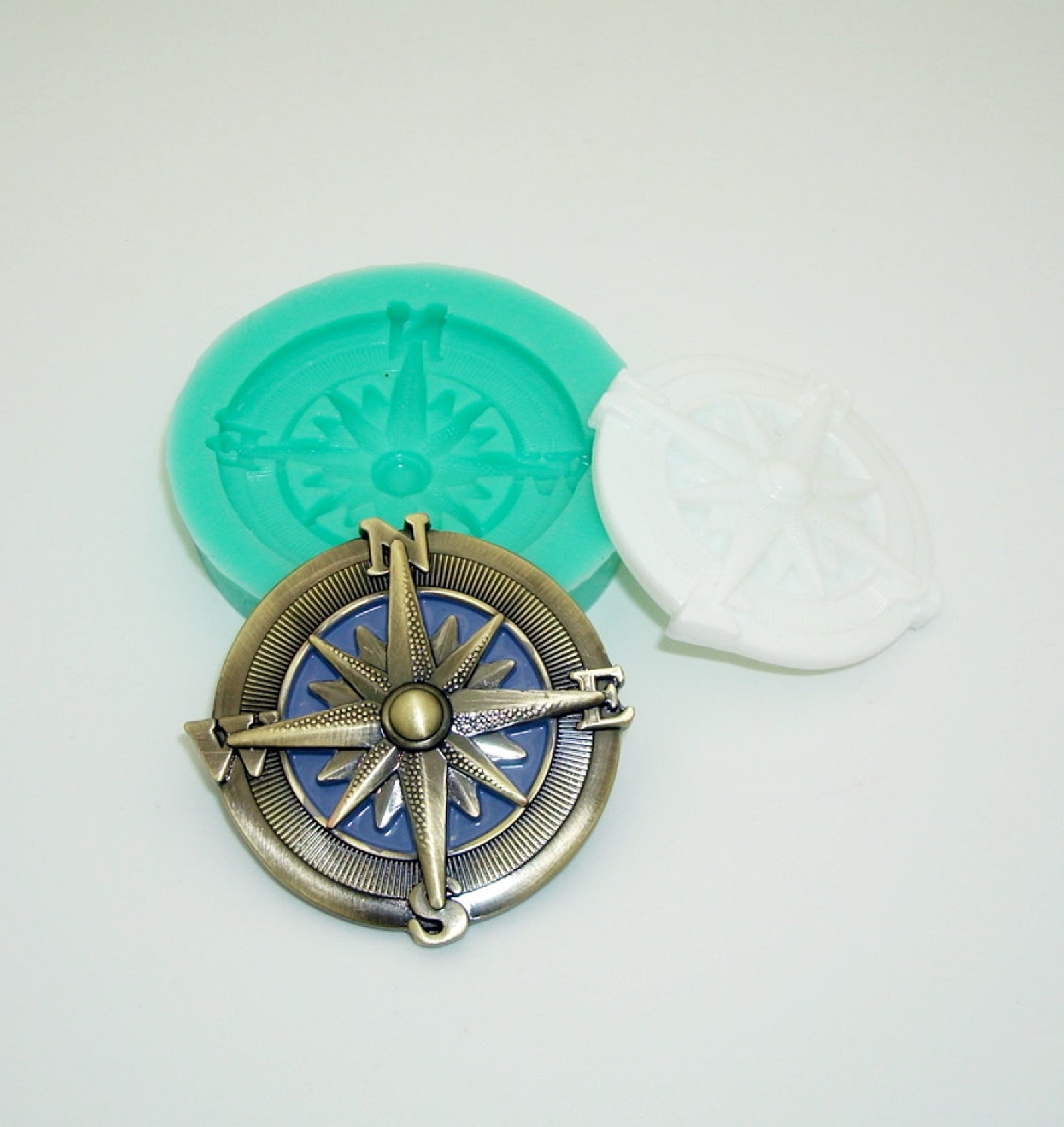 Silicone Mold Nautical Compass Jewelry Making Resin Polymer Clay. - Etsy
