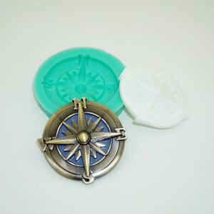 Silicone Mold Nautical Compass Jewelry Making Resin Polymer Clay. - Etsy