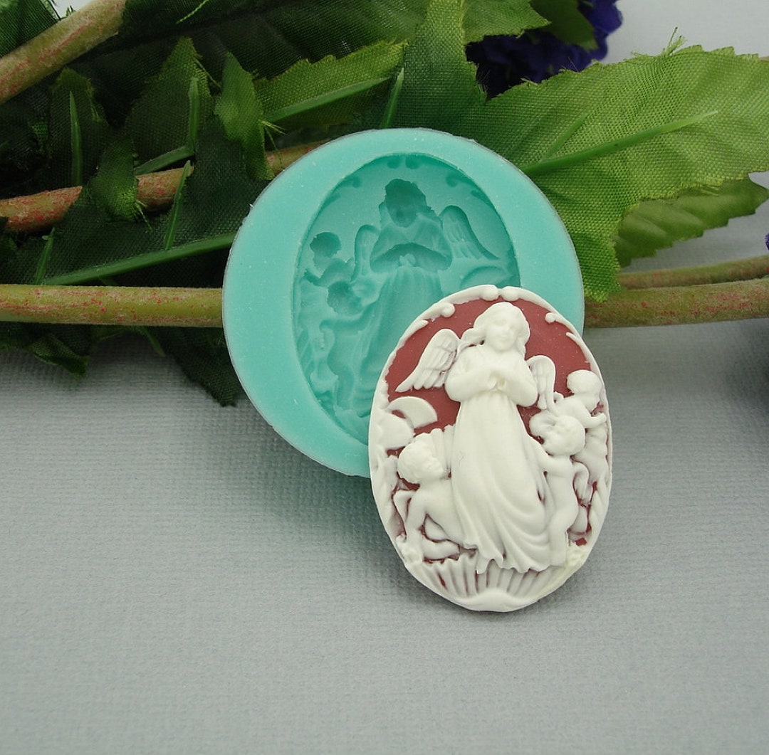 Silicone Mold Angel Flexible for Crafts, Jewelry, Resin, Scrapbooking ...