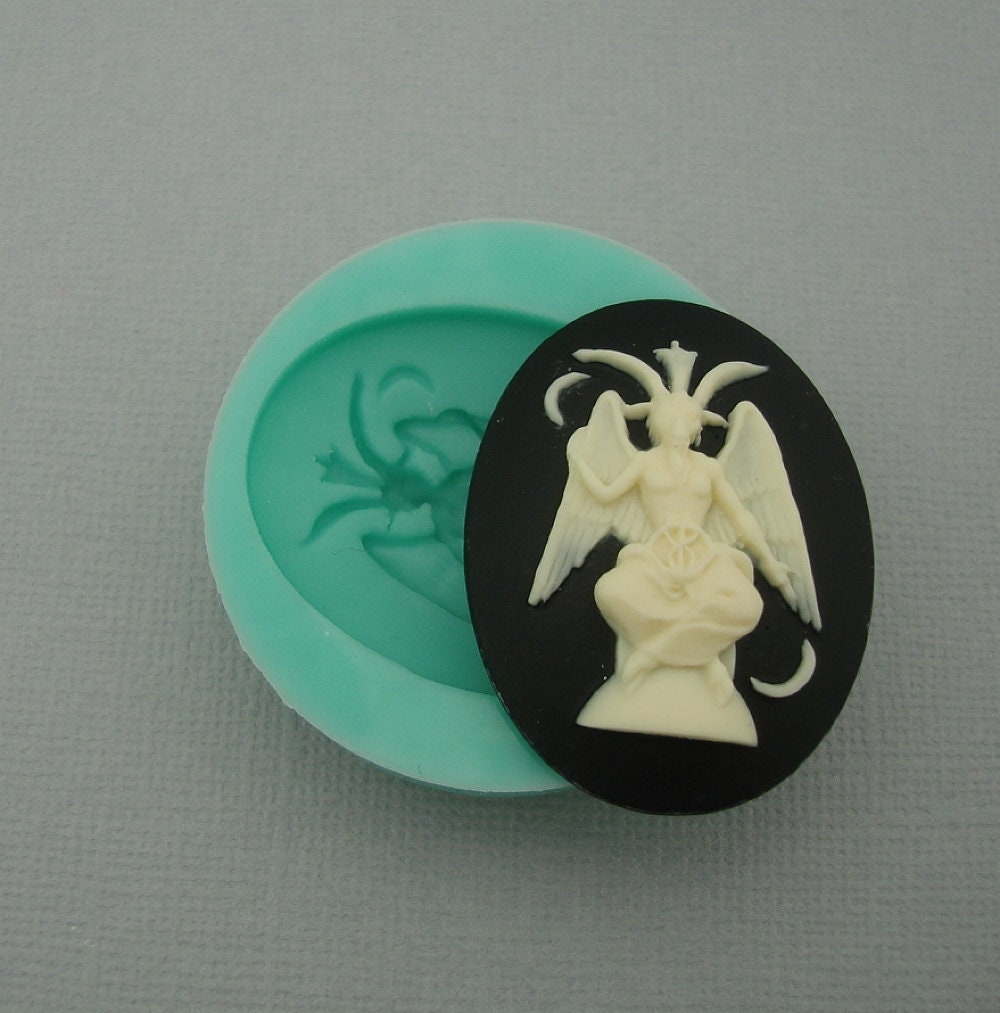 Resin Scrapbooking Silicone Mold Baphomet Flexible for Crafts Jewelry ...