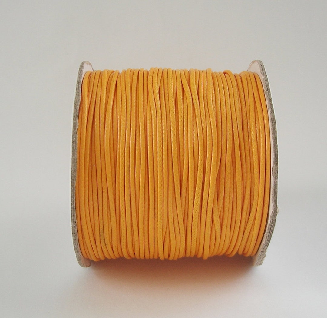Wax Cord Korea Waxed Polyester Cords Gold 1mm Stringing Macrame Supply ...