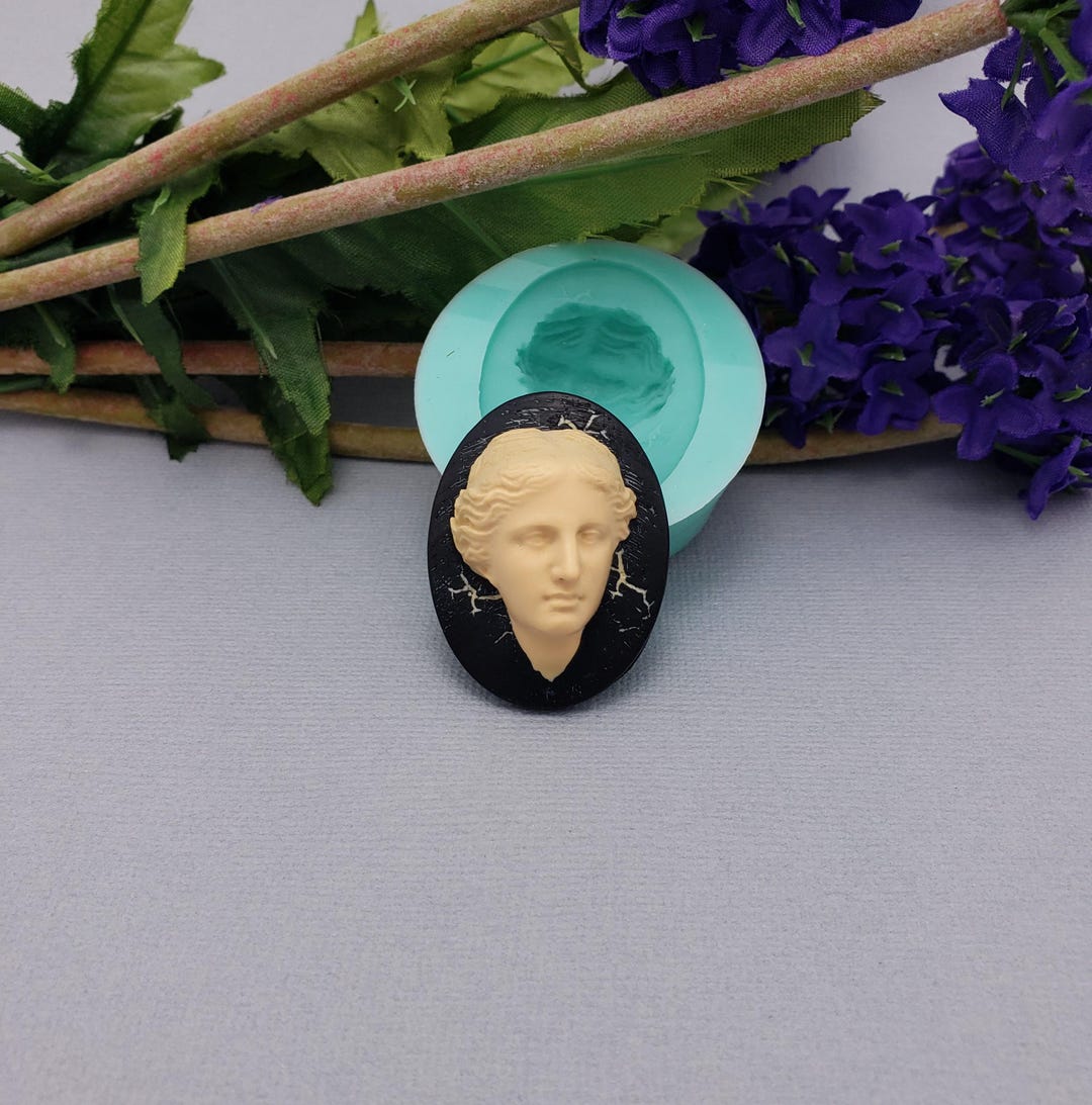 Venus Milos Bust Cameo Flexible Silicone Mould for Crafts, Jewelry ...