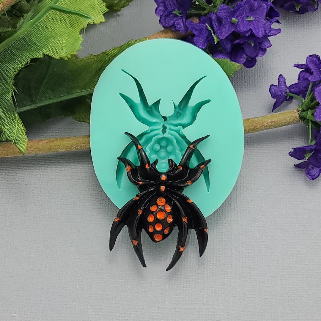 Spider Silicon Mold Flexible for Crafts, Jewelry, Resin, Scrapbooking ...