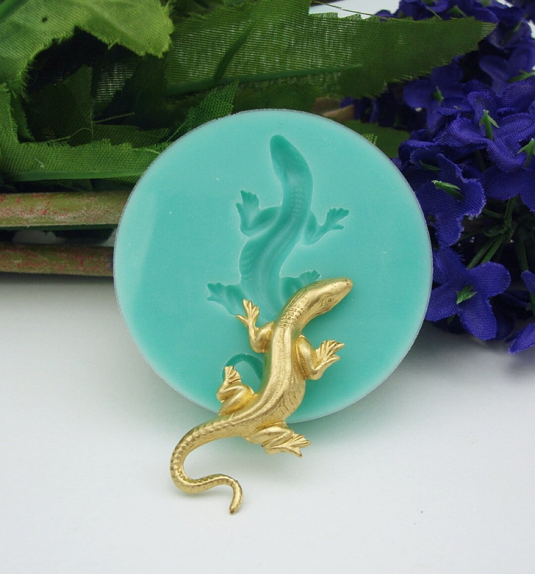 Small Lizard Silicon Mold Flexible Silicone Mould for Crafts, Jewelry ...