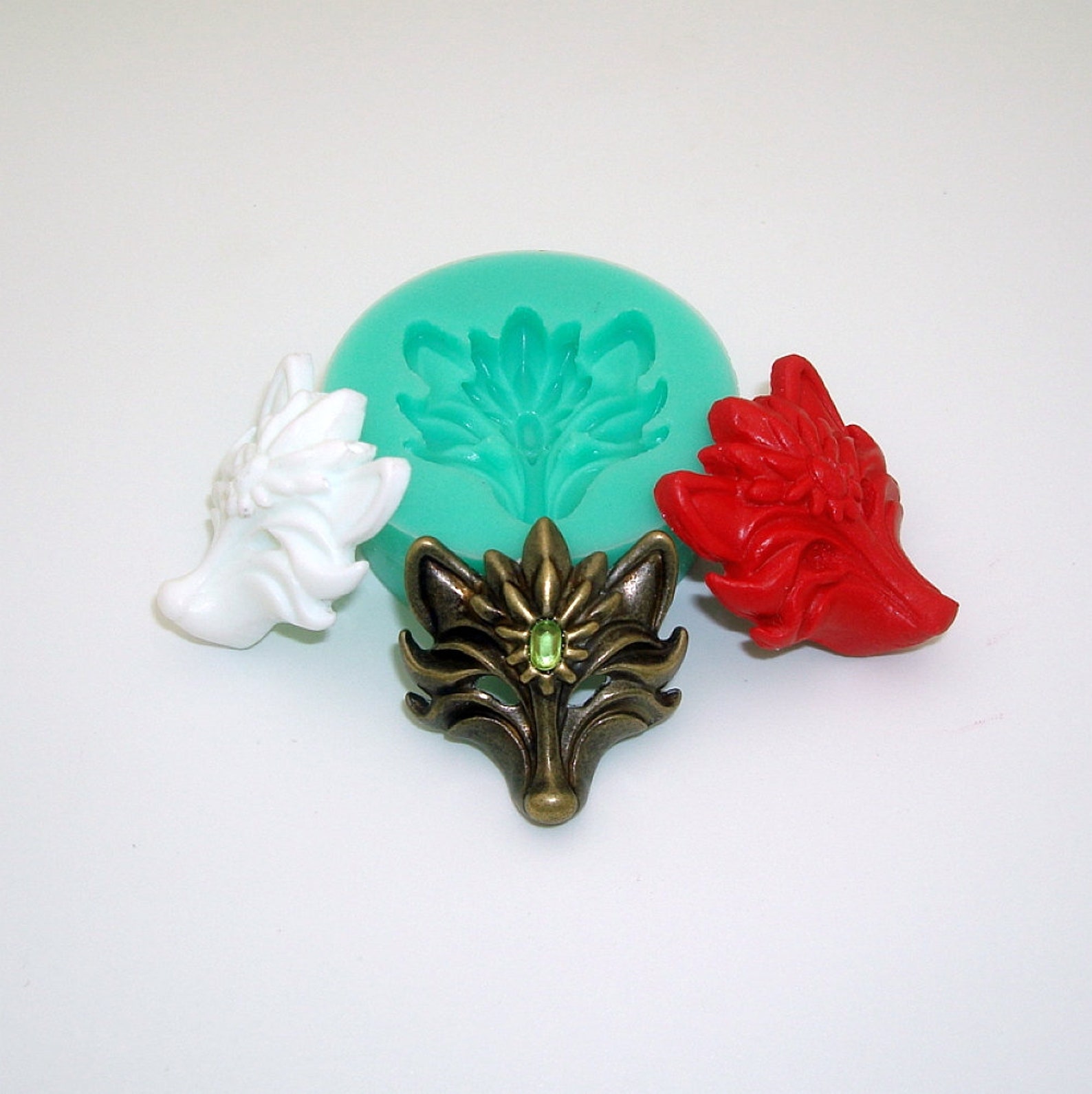 Silicone Mold Fox Mask Jewelry Making Resin Polymer Clay. - Etsy