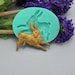 Silicone Mold Running Rabbit Flexible for Crafts, Jewelry, Resin ...