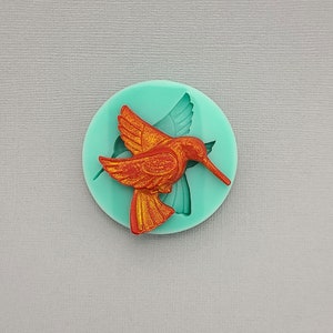 Hummingbird Silicon Mold Flexible , Jewelry, Resin, Scrapbooking ...