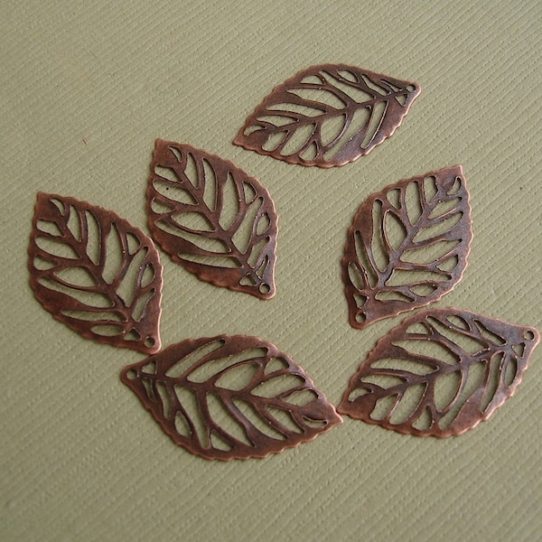 Copper Leaf - Etsy