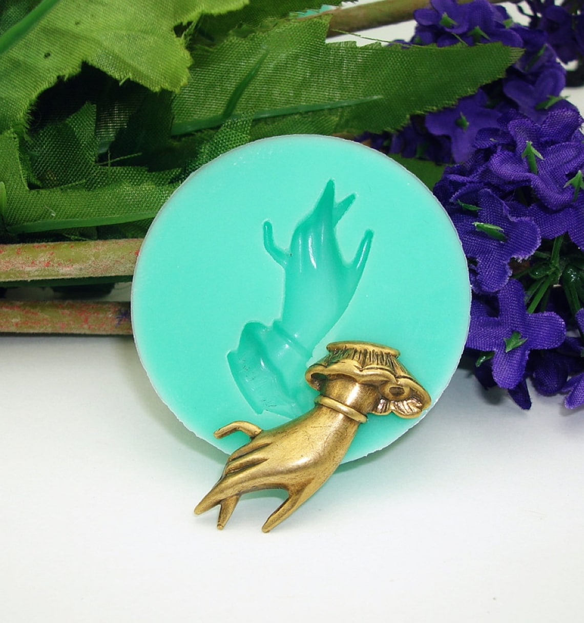 Hand Silicon Mold Flexible Silicone Mould for Crafts, Jewelry, Resin ...