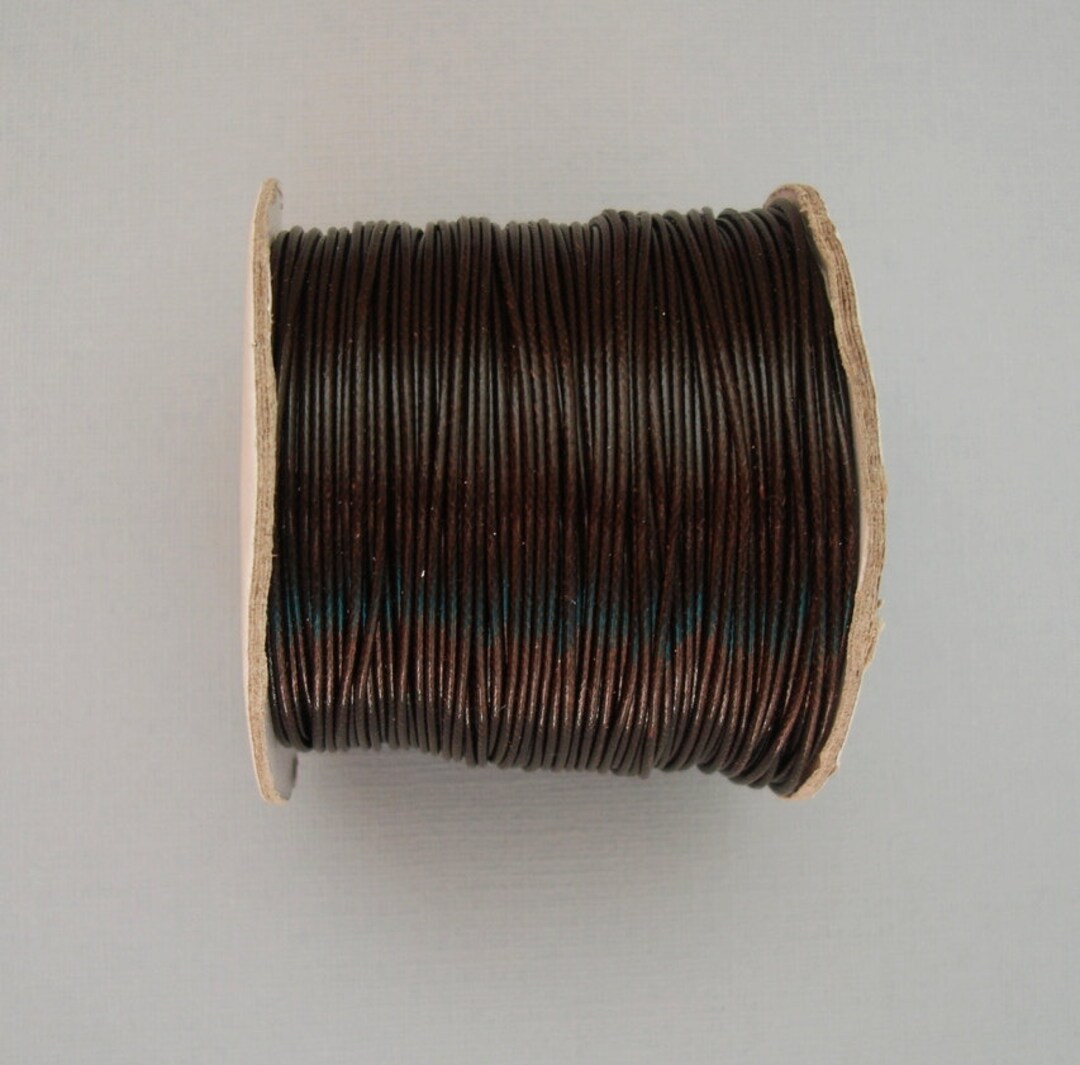 Wax Cord Korea Waxed Polyester Cords Coffee 1mm Stringing Macrame ...