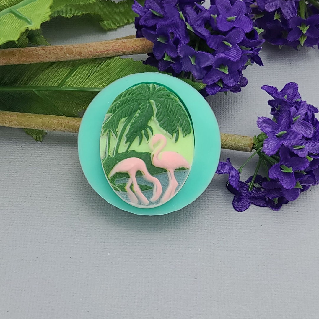 Silicon Mold Flamingo Flexible for Crafts, Jewelry, Resin, Scrapbooking ...